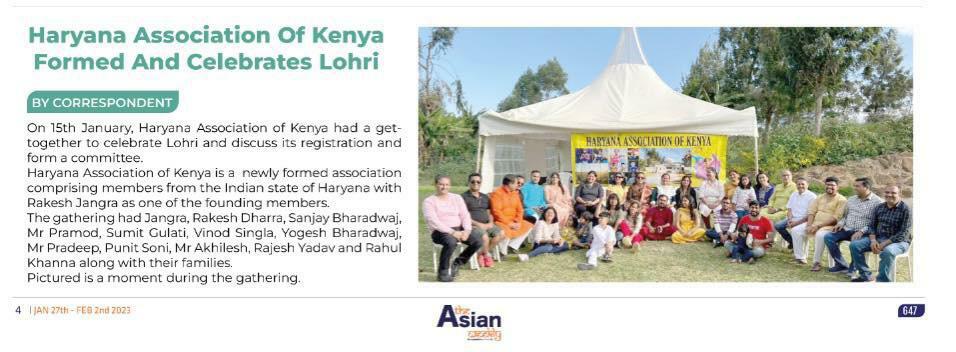 Haryana Association of Kenya